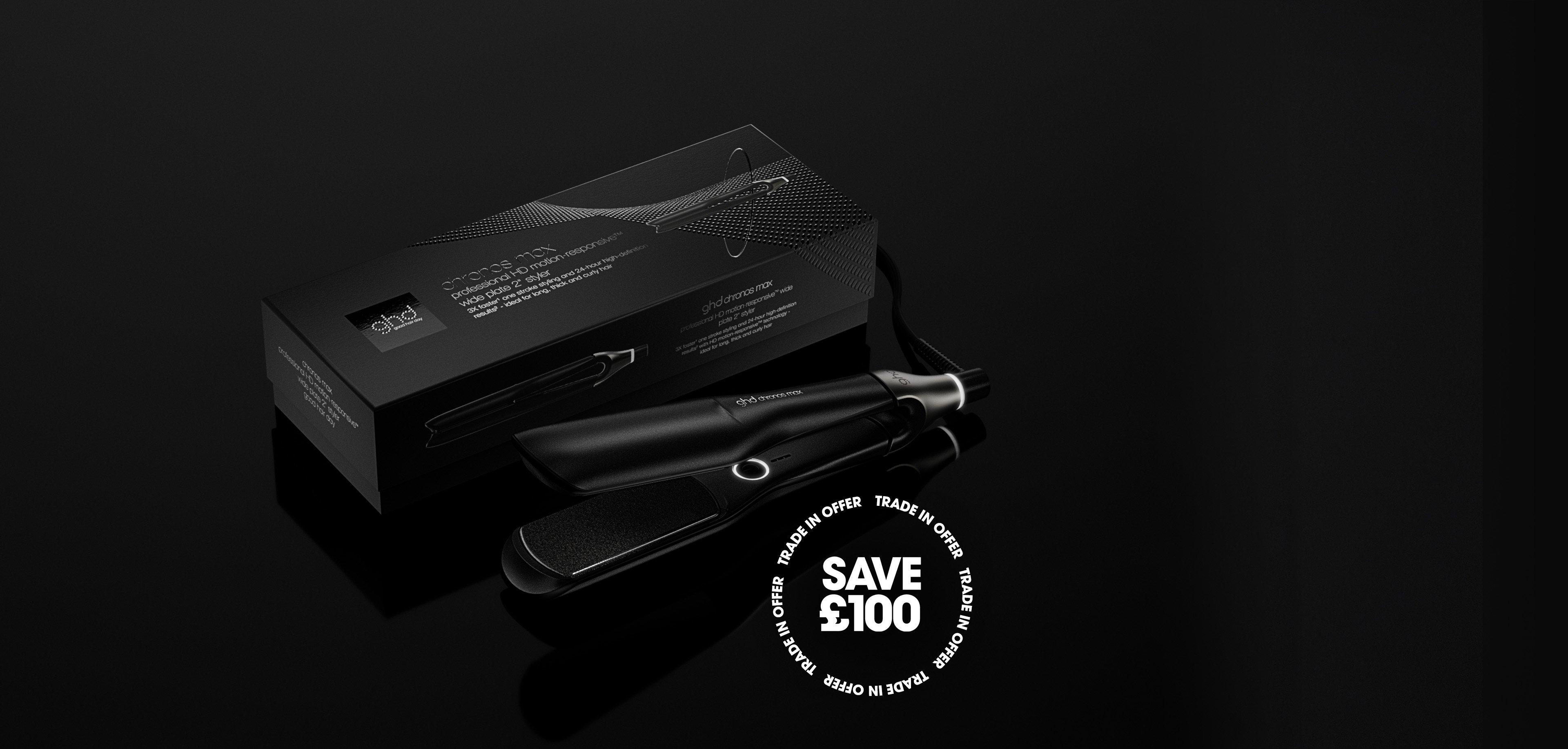 ghd Chronos® Max - Best Wide Plate Straightener in Black | ghd® Official Website